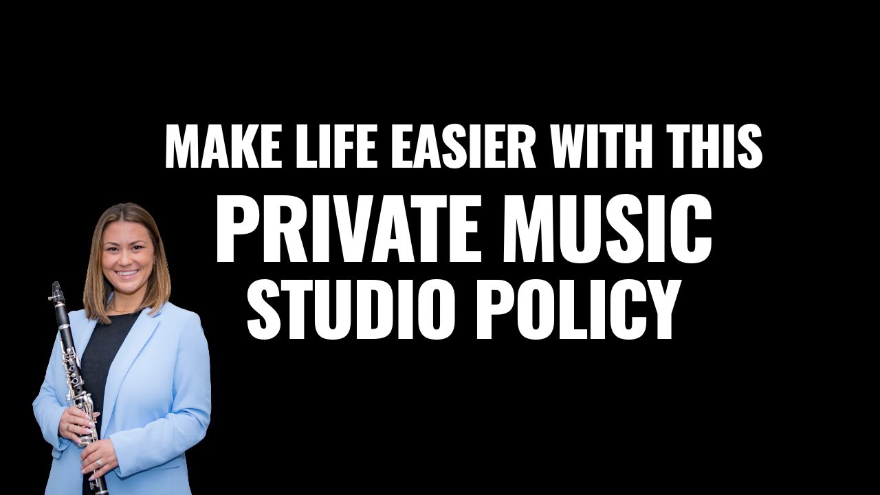 How to Write a Studio Policy That Makes Private Music Teaching Easier ...