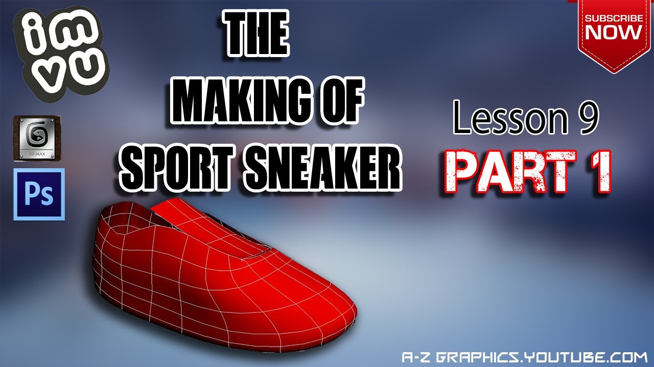 How to Mesh in IMVU (lesson9/Part1) The Making of sport sneakers - YouTube