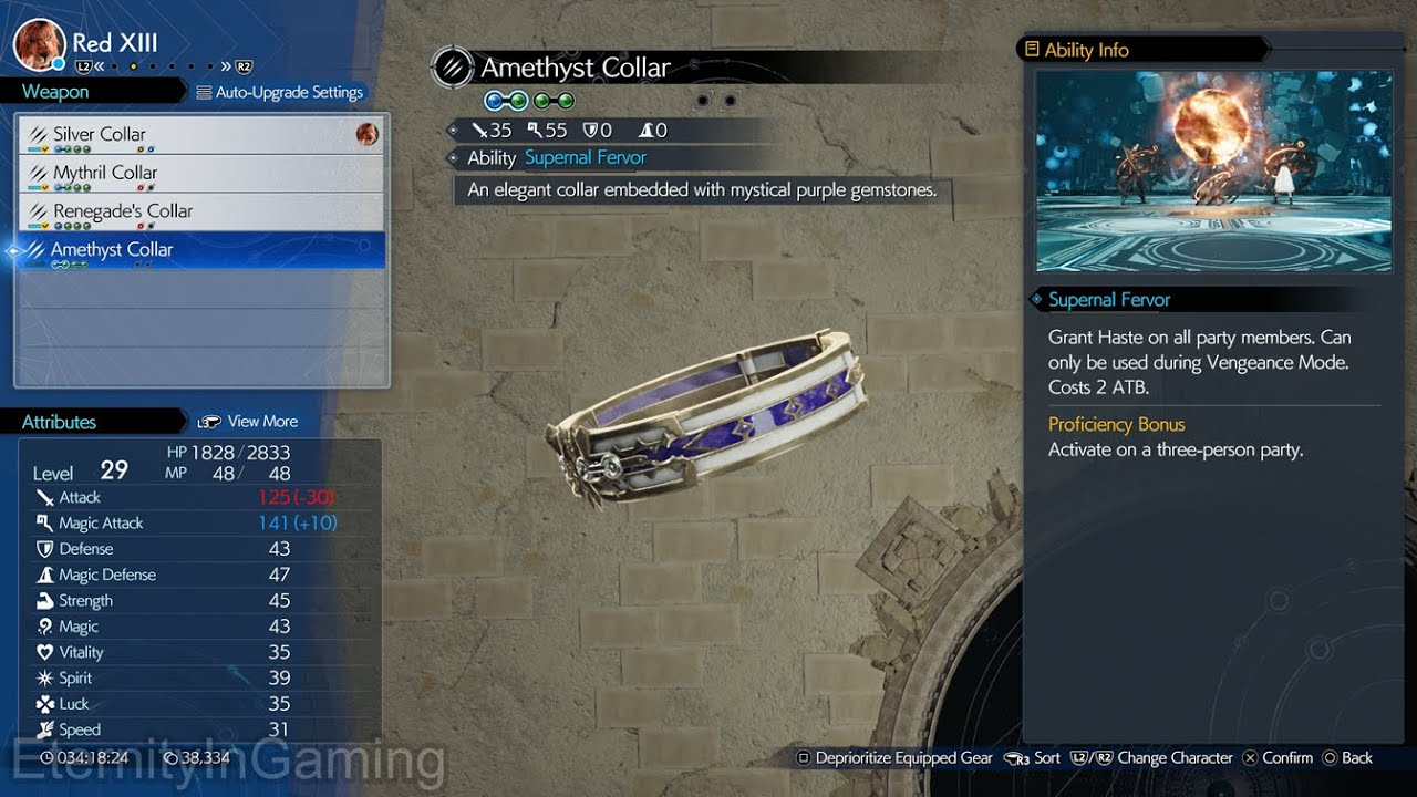 FF7 Rebirth Weapons #13 Amethyst Collar - Supernal Fervor - YouTube