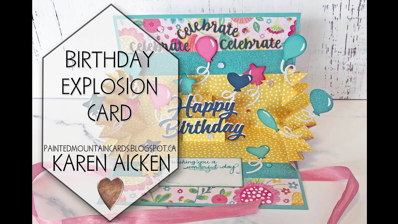 Explosion Pop Up Birthday Card - YouTube