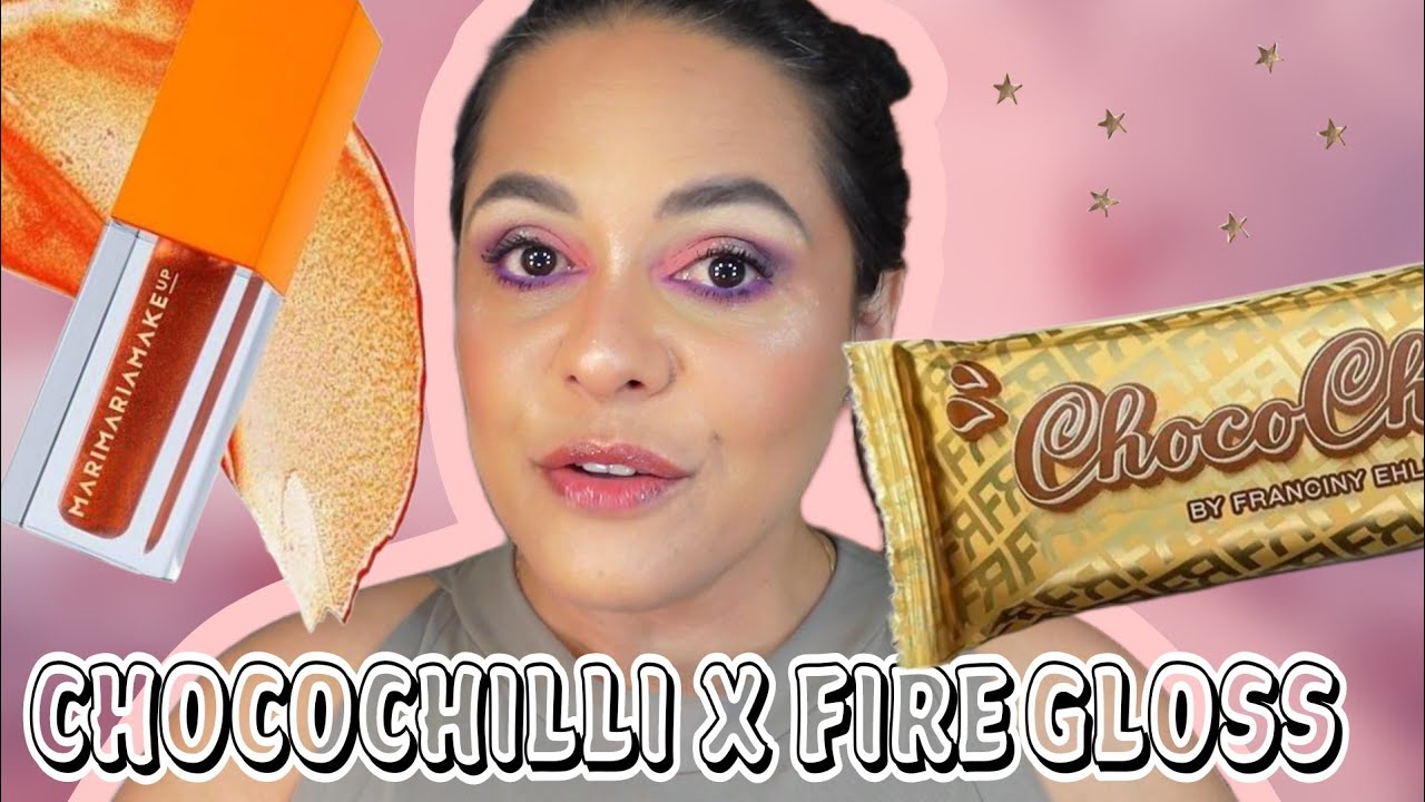 TESTANDO MAKES *BATONS* COMPAREI O CHOCOCHILLI COM O FIRE GLOSS. - YouTube