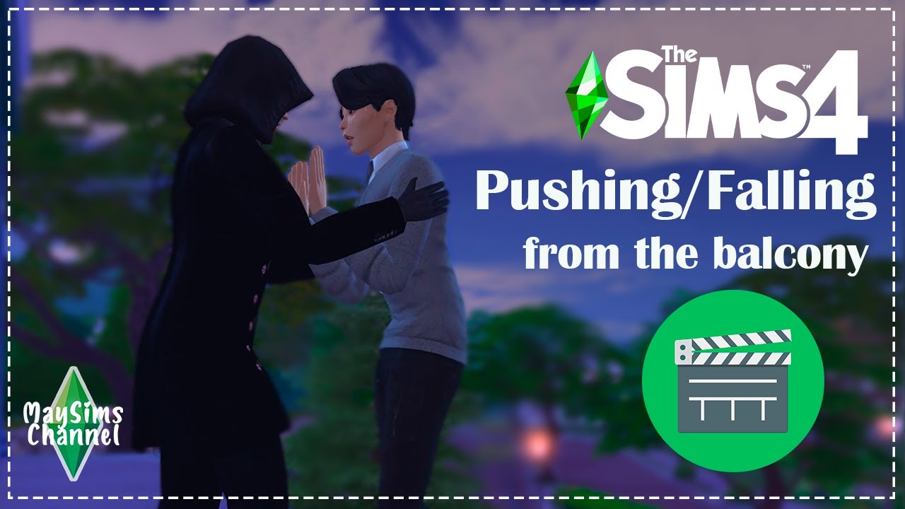 The Sims 4 Animations | Pushing / Falling from the balcony - Download ...