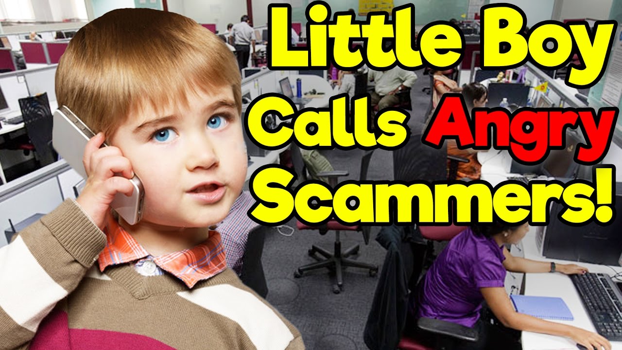 Little Boy Calls Angry Scammers! - (Microsoft Tech Support and IRS ...