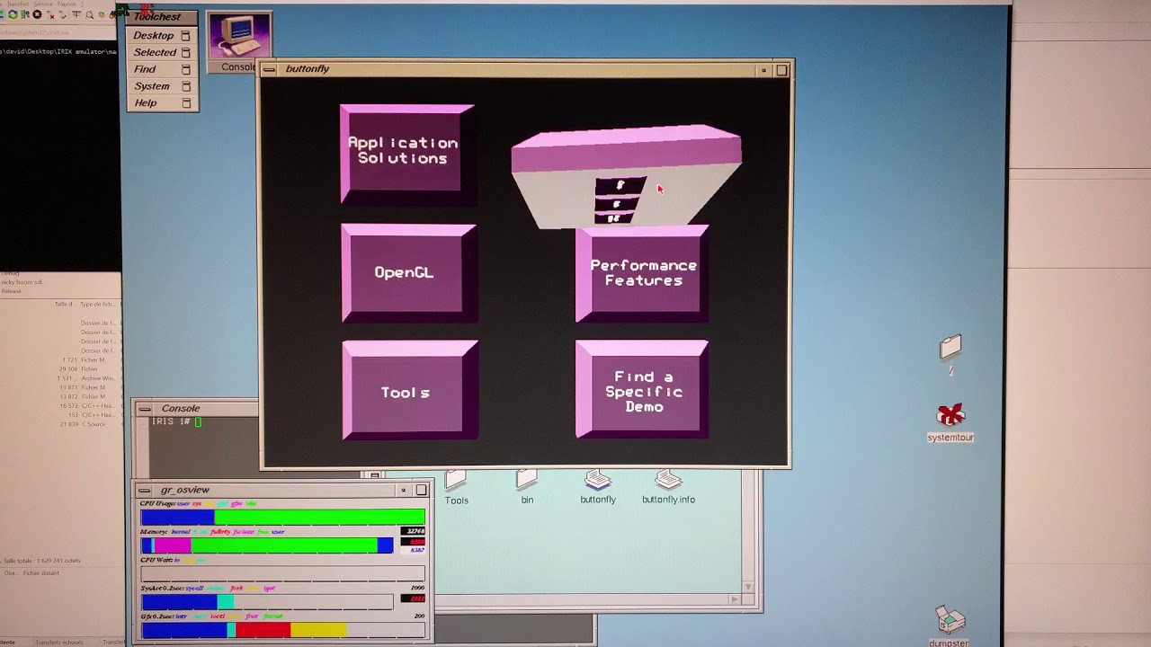 irix emulator (mame) - YouTube