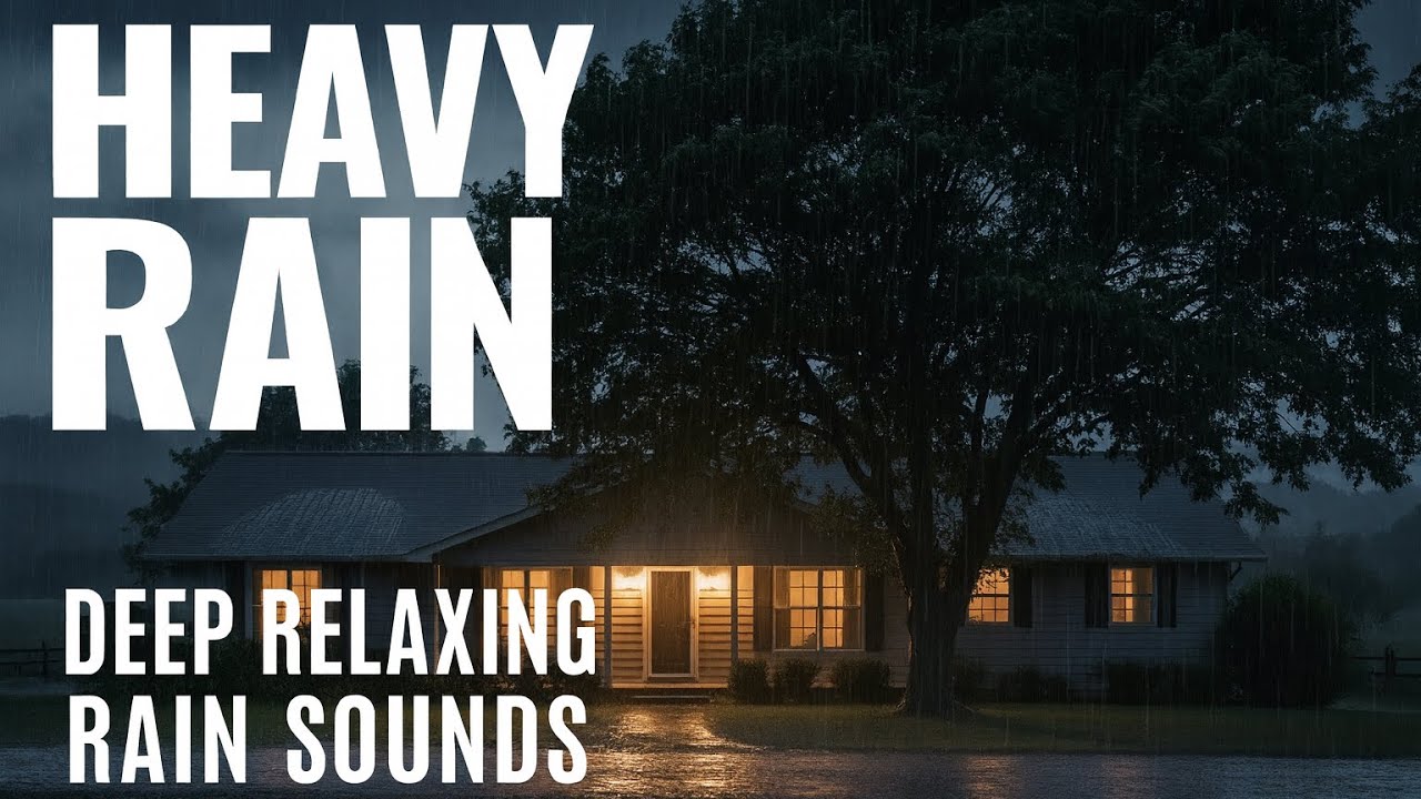 Heavy Rain Deep Relaxing Rain Sounds | Best for sleep / meditation ...