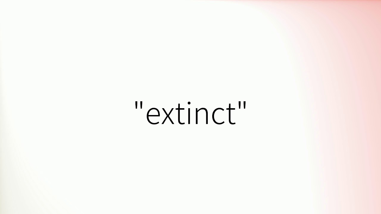 How to pronounce 'Extinct' (British English) - YouTube