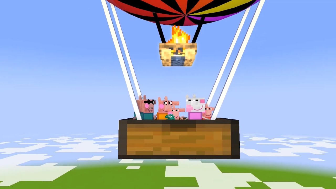 Minecraft: The Hot Air Ballon | Peppa Pig - YouTube