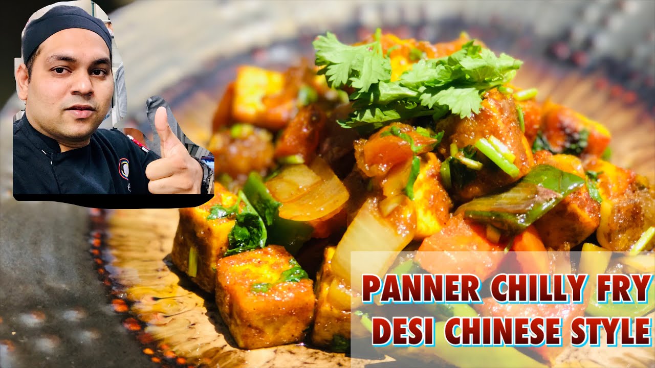 Desi chinese panner chilly fry|indochinese recipe|panner chilly ...