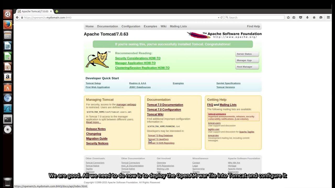 Setting Up ForgeRock OpenAM with HTTPS on Tomcat - YouTube