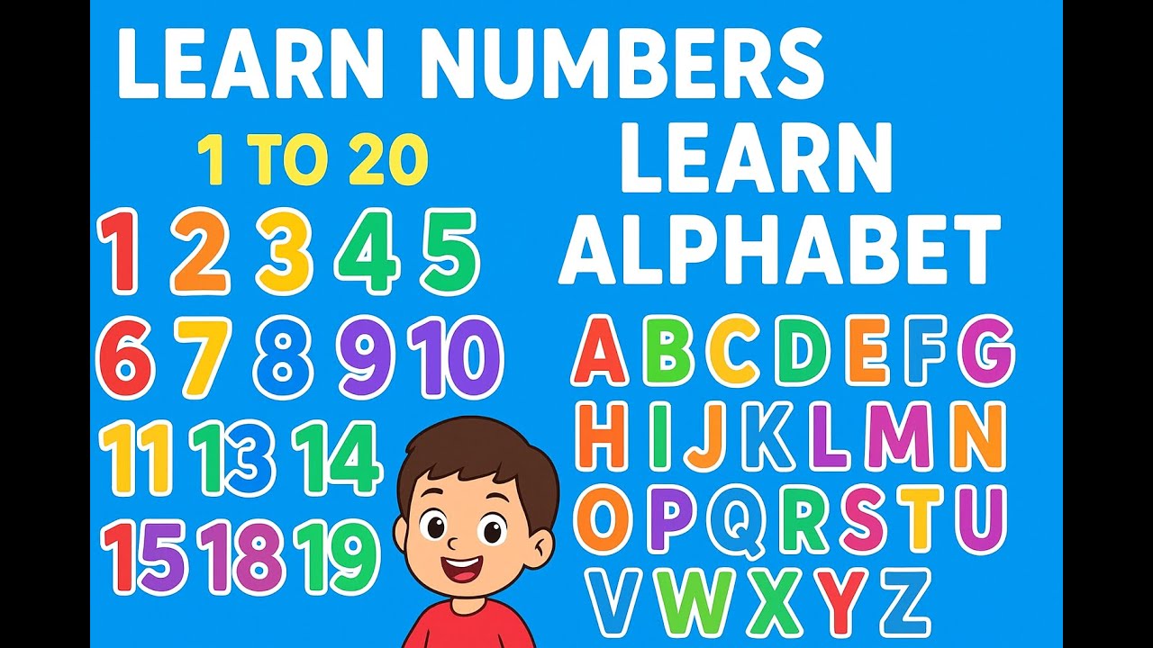 Learn Numbers 1 to 20 and Alphabet A to Z | Fun Learning for Kids - YouTube
