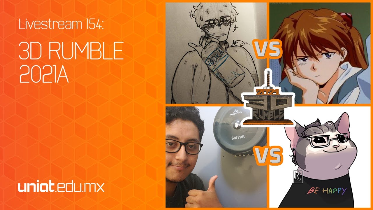 Livestream 154 - 3D RUMBLE 2021A - 002 - Combate de Modelado 3D - YouTube