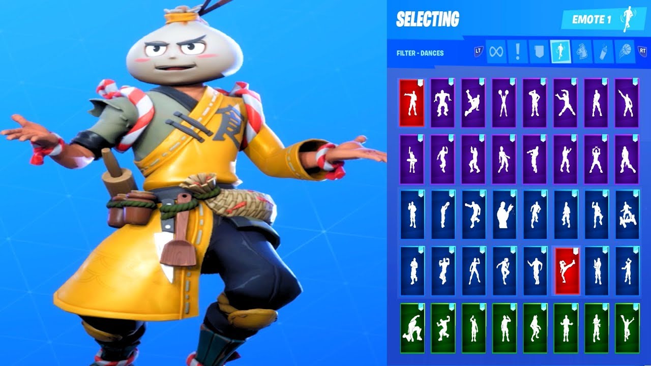 🔥 SHRIMP BAO BROS Skin w/ All Dances & Emotes - NEW FORTNITE OUTFIT ...