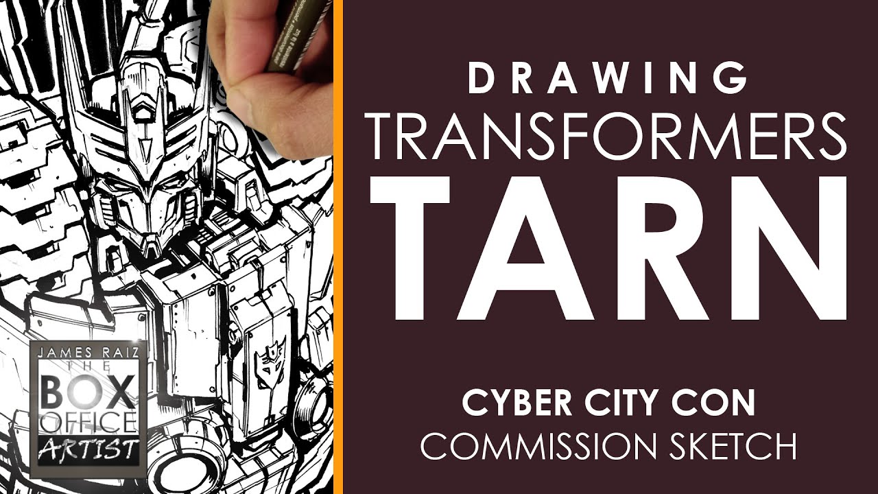 DRAWING TRANSFORMERS TARN: CYBER CITY CON COMMISSION SKETCH - YouTube