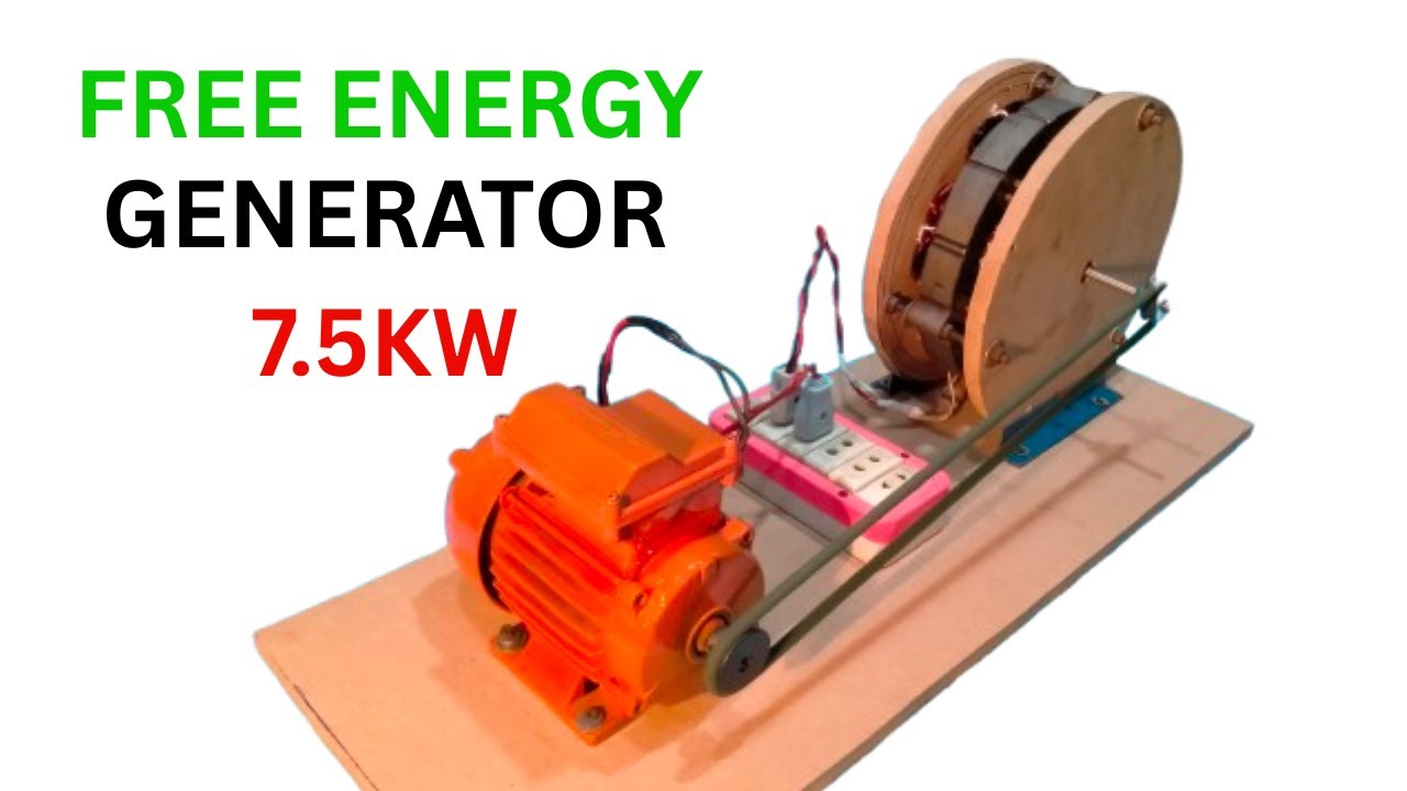 How To Make 7 5 KW Free Energy Generator Using Homemade Generator And ...