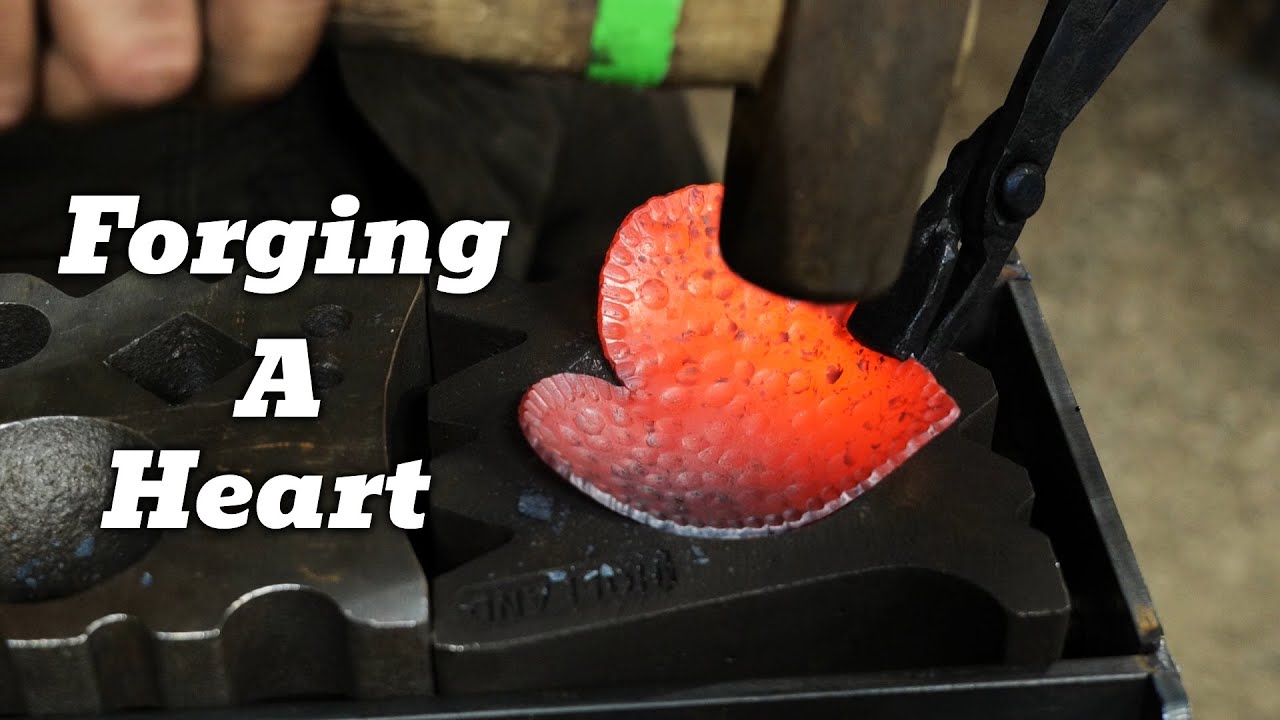 Forging a Heart for Valentine's Day! - YouTube