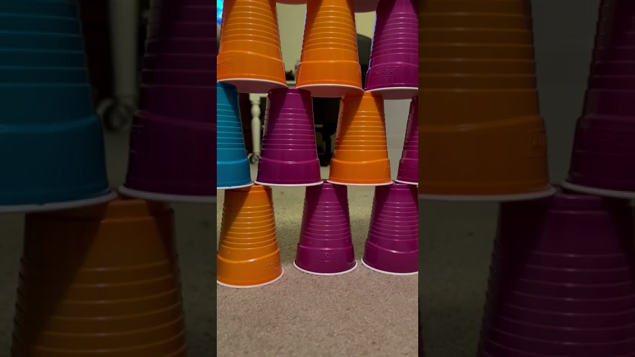 More More falling cups - YouTube