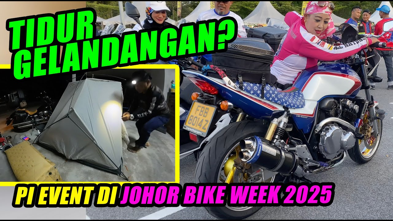 Part 2 of 5 (Day 1) Johor Bike Week | Bermalam di Lepak Sepak Campsite ...