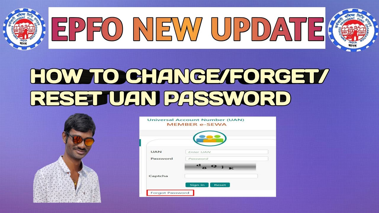 How to change/Forget/Reset Uan password details in Telugu / EPFO New ...