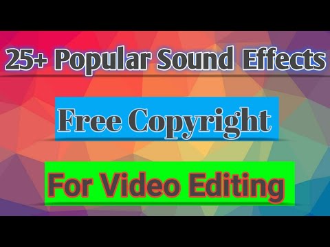 25+ popular sound effect / sound effects for editing a video ...