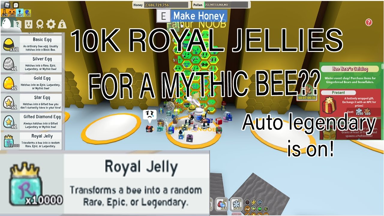 Auto legendary for mythic bee REALLY WORKS?? PART #2! Bee swarm ...