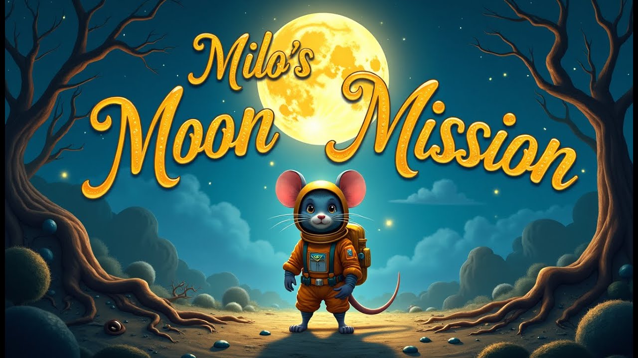 Milo the Moon Mouse | A Bedtime Adventure Story for Kids - YouTube
