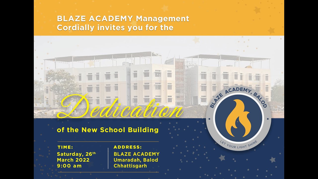 Blaze Academy School Building Dedication - YouTube