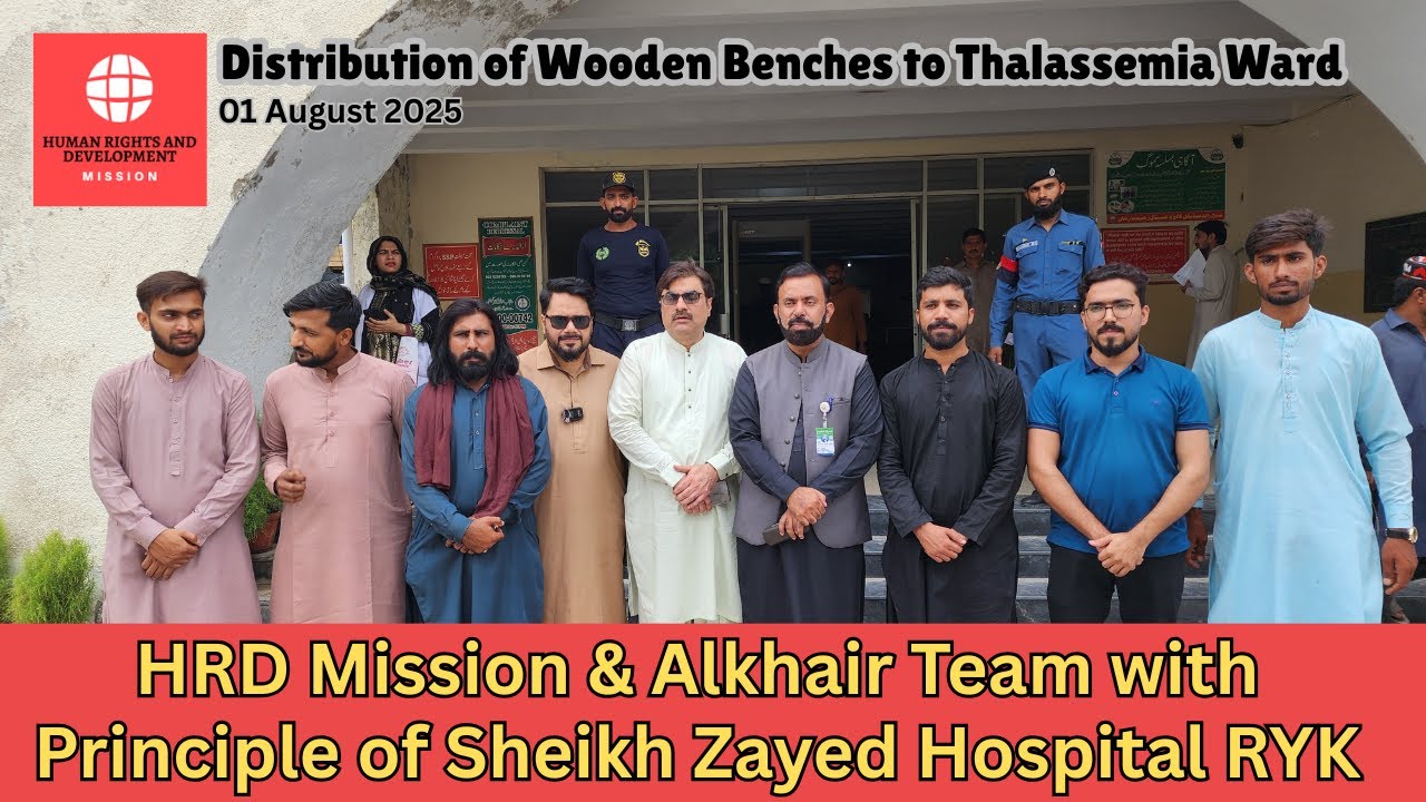 Wooden Stools Distributed in Thalassemia Ward of Sheikh Zayed Hospital ...