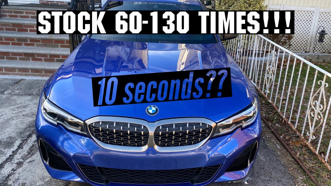 how-fast-was-my-stock-m340i-60-130-mph-times-using-dragy-youtube