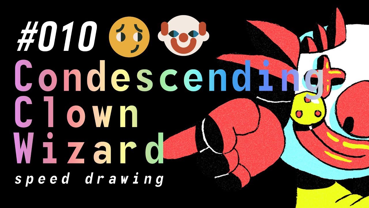 #010 Condescending Clown Wizard [speed drawing - FULL PROCESS] 😏🤡🧙 by ...