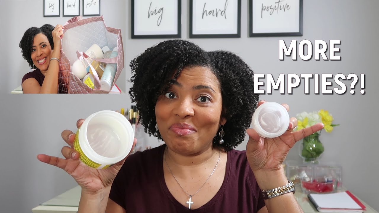 CURRENT EMPTIES | Hair and body products I've used up | NaturalRaeRae - YouTube