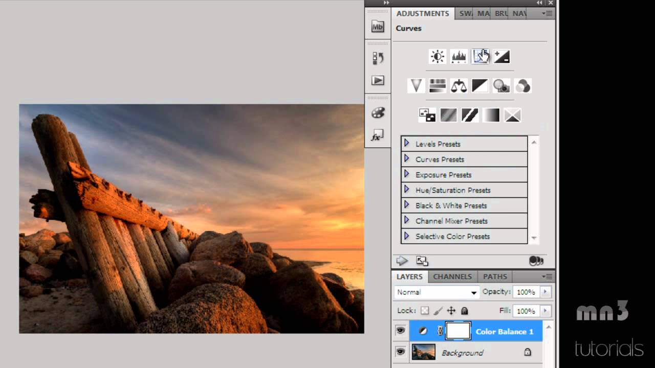 Photoshop - Sunset effect - YouTube
