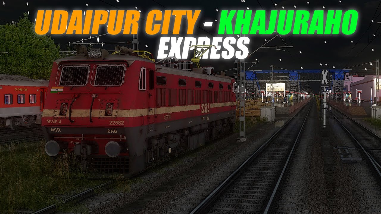 LIVE 🔴19666 Udaipur City - Khajuraho Express | TGRR v3 | MSTS LIVE ...