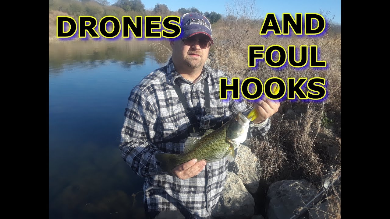 FOUL HOOKING WINTER FISH AND USING A DRONE - #bassfishing #djispark # ...