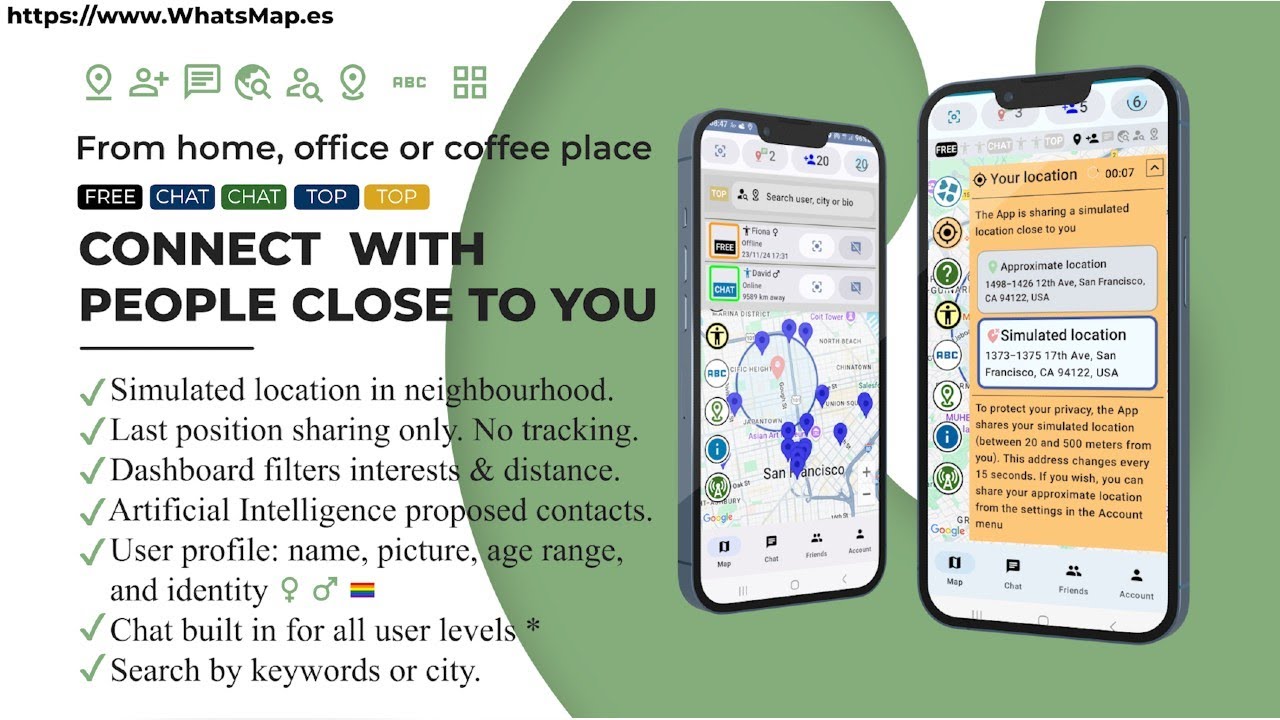 WhatsMap v1.0.3 - Connect like minded people. Meet and mingle on the spot - YouTube