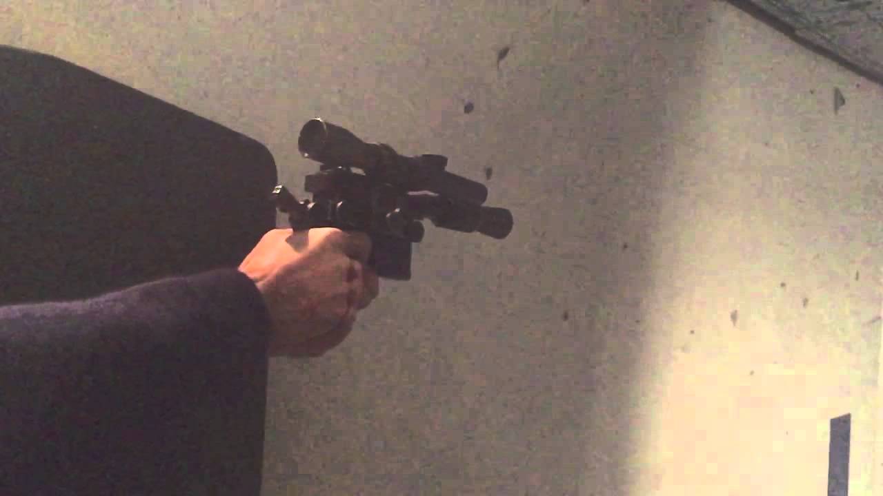 Live Fire Han Solo DL-44 Blaster Mauser Broomhandle C96 Slow Motion ...