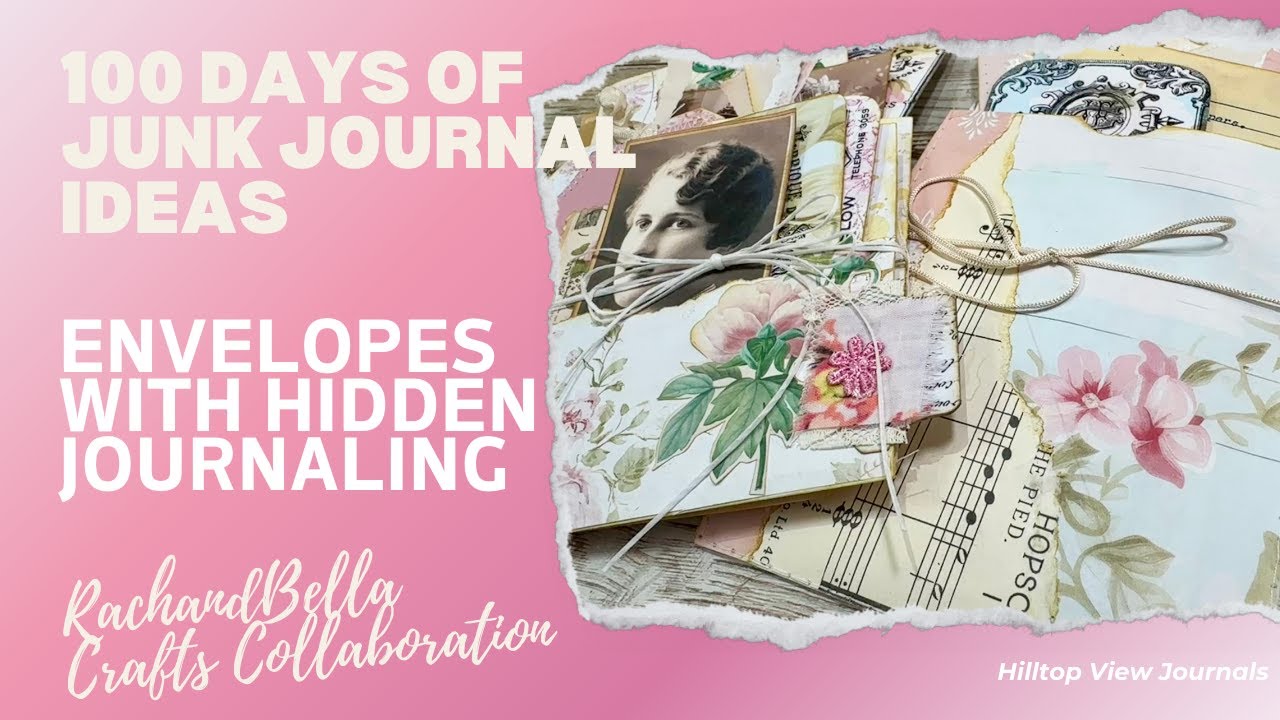 #100daysjji Create a Floating Envelope Multi-Pocket with Hidden Journaling Space | Beginner ...