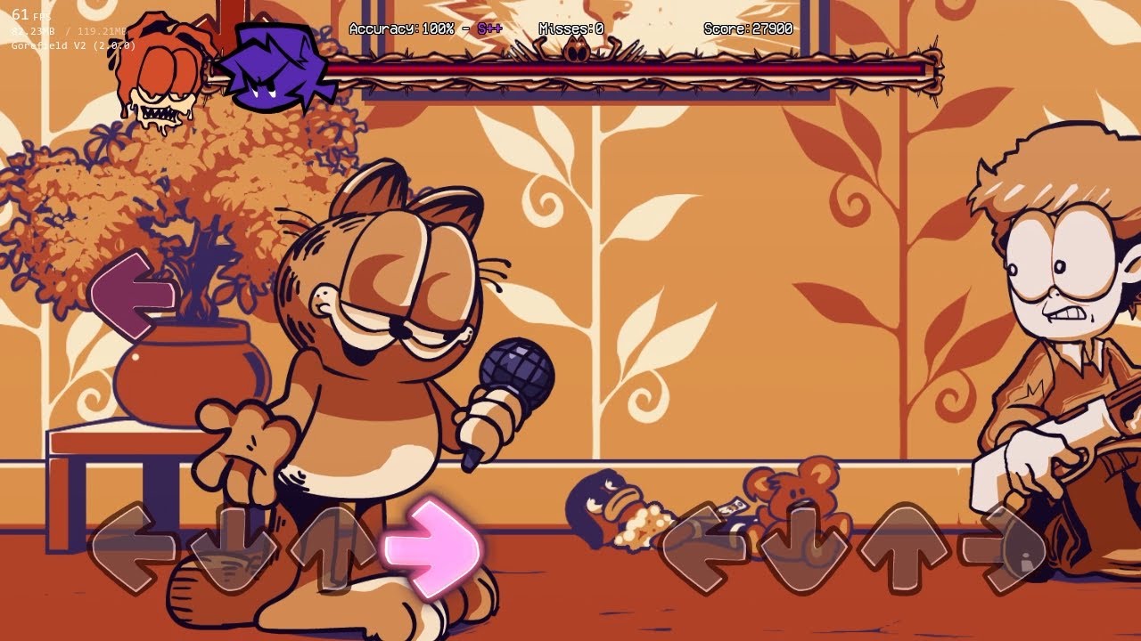 FNF - VS Gorefield V2 - Curious Cat (by BitfoxOriginal) - [FC/4k] - YouTube