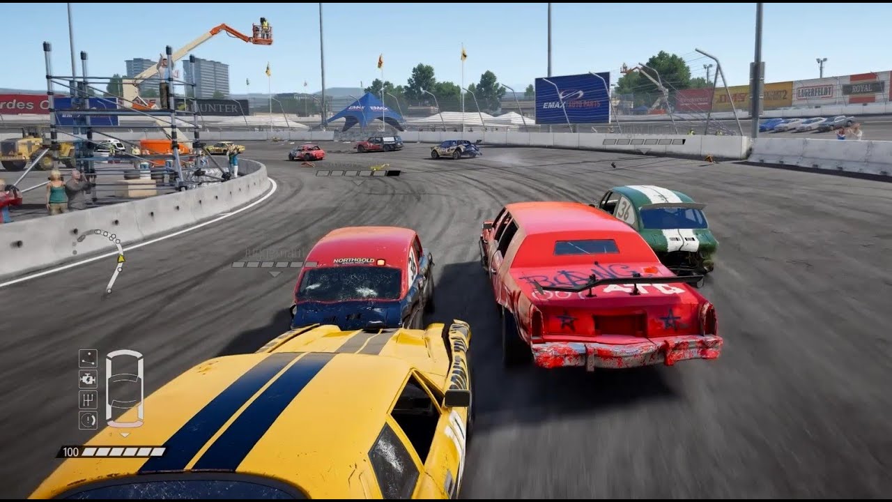 Wreckfest (2025 Gameplay) [Rumble Race] Hilltop Stadium, Big Valley ...