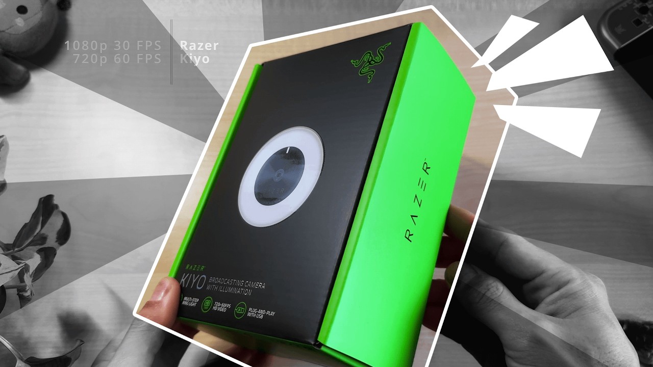 Razer Kiyo unbox - webcam with a ring light - YouTube