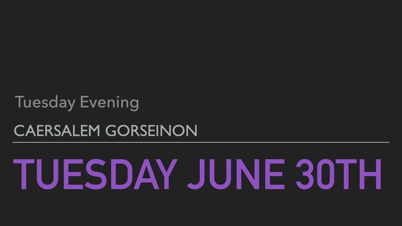 Tuesday 30th - YouTube