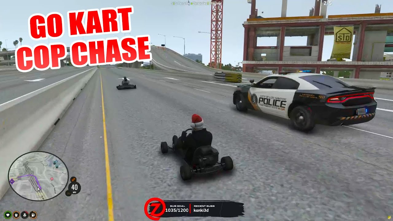 CG Use GO KARTS During Cop Chase!! 😂 | Prodigy RP | GTA | CG - YouTube