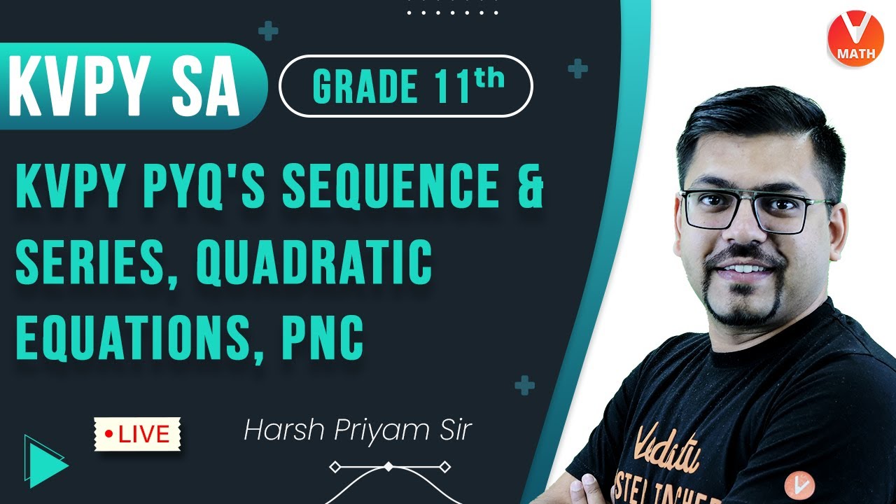 KVPY Previous Year Questions | KVPY 2021 Preparation | KVPY SA Maths | Vedantu Math | Harsh Sir ...