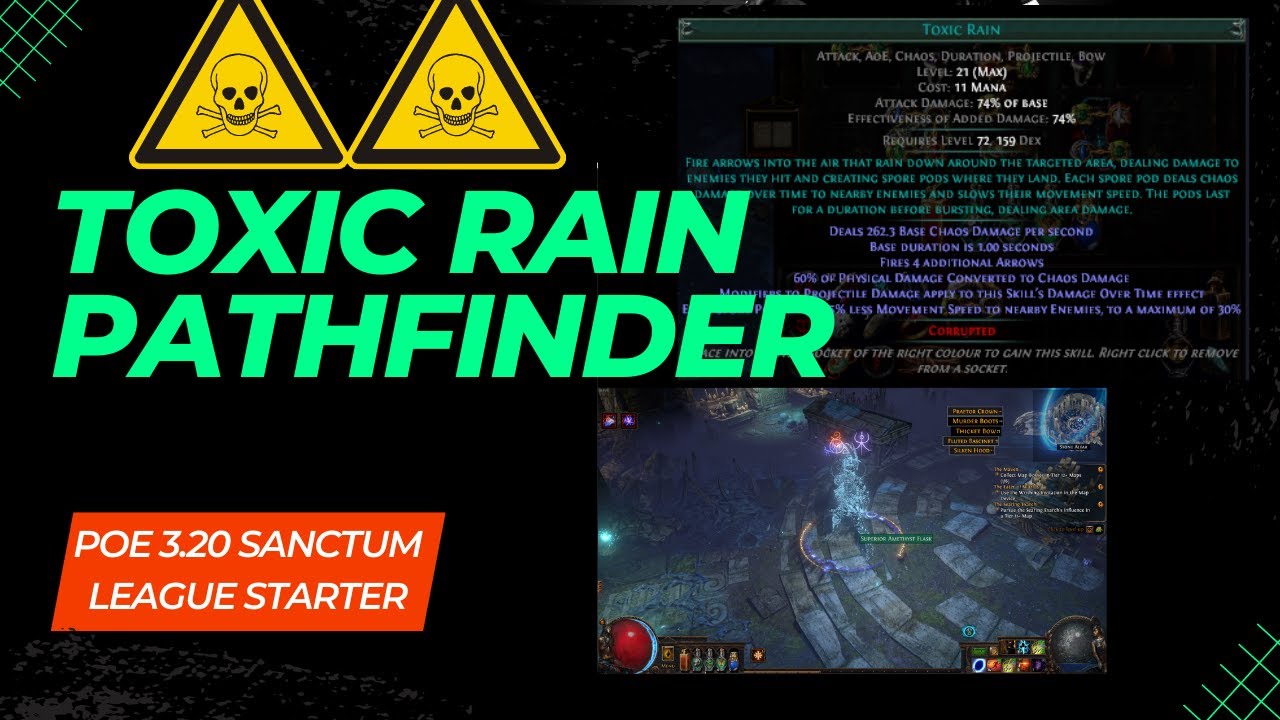 [POE 3.20] Toxic Rain Pathfinder my best league starter yet (newbie ...