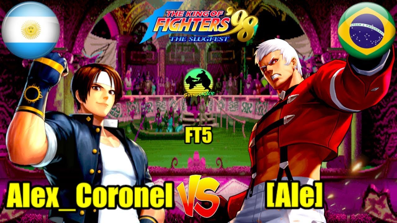 // KOF 98 //🇦🇷Alex_Coronel🇦🇷 🆚 🇧🇷[Ale]🇧🇷 FT5 Revancha Ranked Match ...
