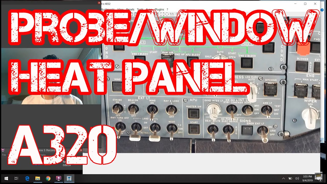 Airbus A320 Cockpit Tour: #24 - Probes/Window Heat Panel: What do all ...