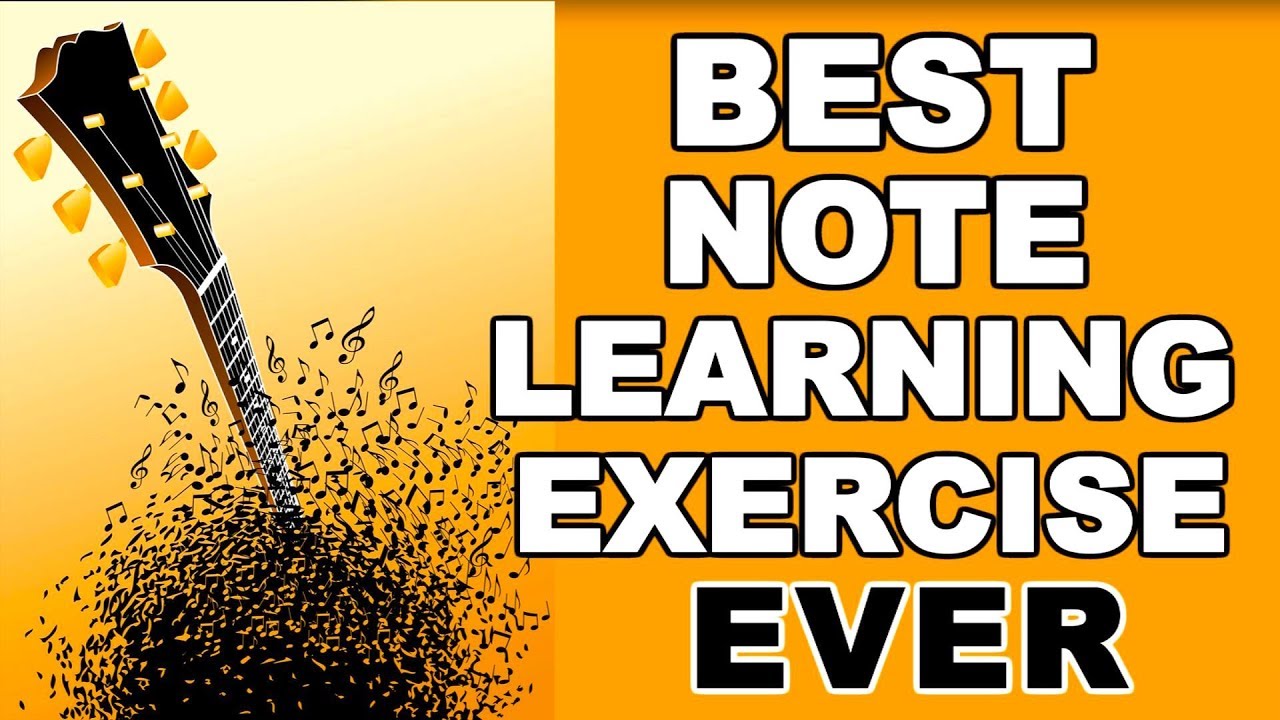 Best fretboard note learning exercise - master the guitar neck - YouTube