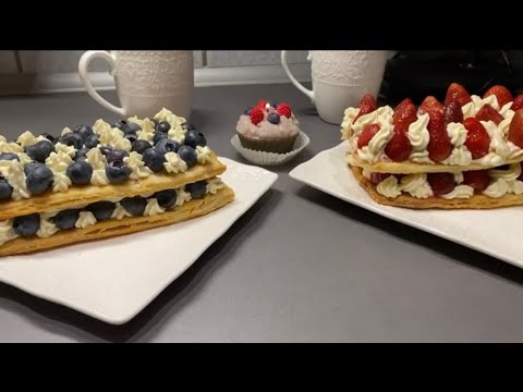 Mille Feuille / Dessert French / Puff pastry the easiest recipe - YouTube