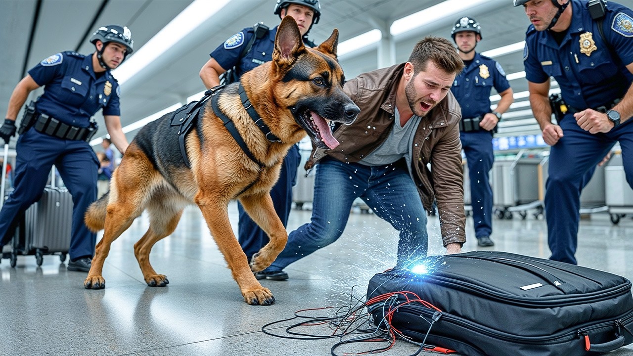 K9 Attacks Man At The Airport, But When They See His Backpack, Everyone ...