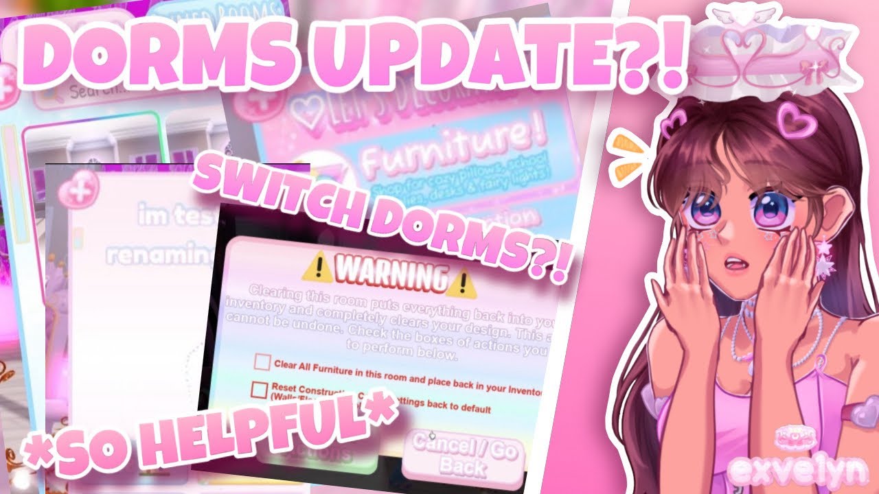 HUGE DORM UPDATE COMING SOON TO ROYALE HIGH! | ROYALE HIGH LEAKS 2024 - YouTube