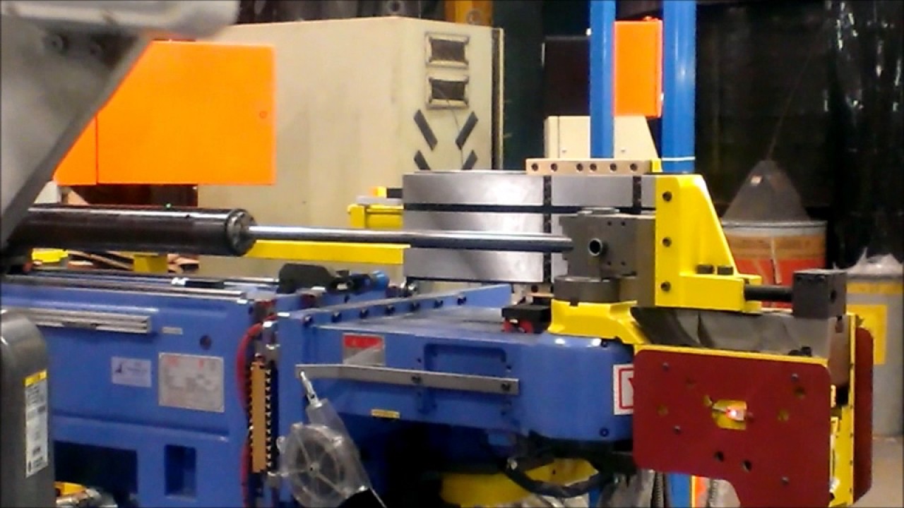 CNC TUBE BENDER 38 with robotic arm - YouTube